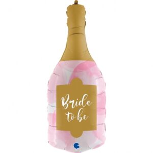 Forminis balionas „Bride to be šampanas” – Vakarėliui